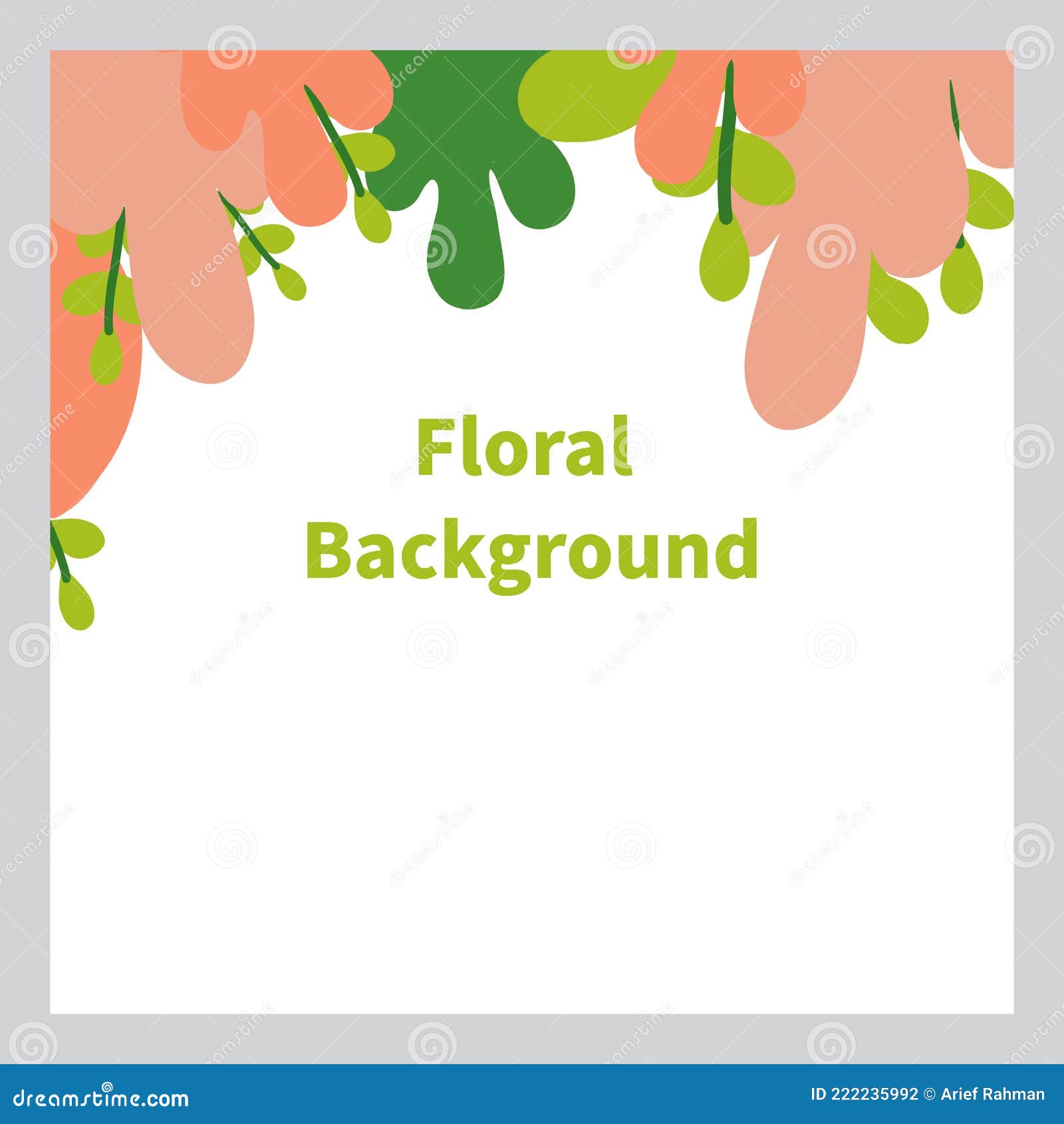 Floral Background. Social Media Post Background Stock Vector ...