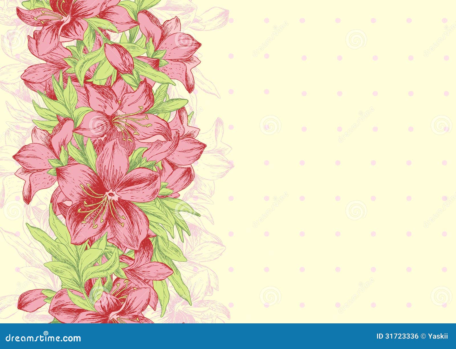 Floral background template stock vector. Illustration of nature - 31723336