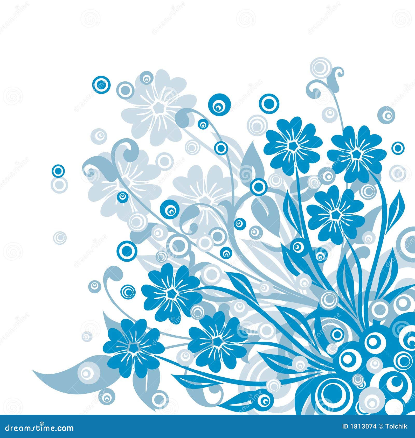 Floral background, vector stock vector. Illustration of plant - 1813074