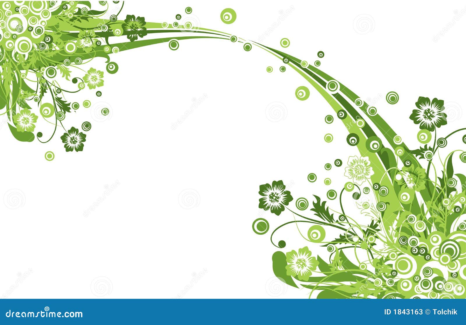 Floral background, vector stock vector. Illustration of modern - 1843163