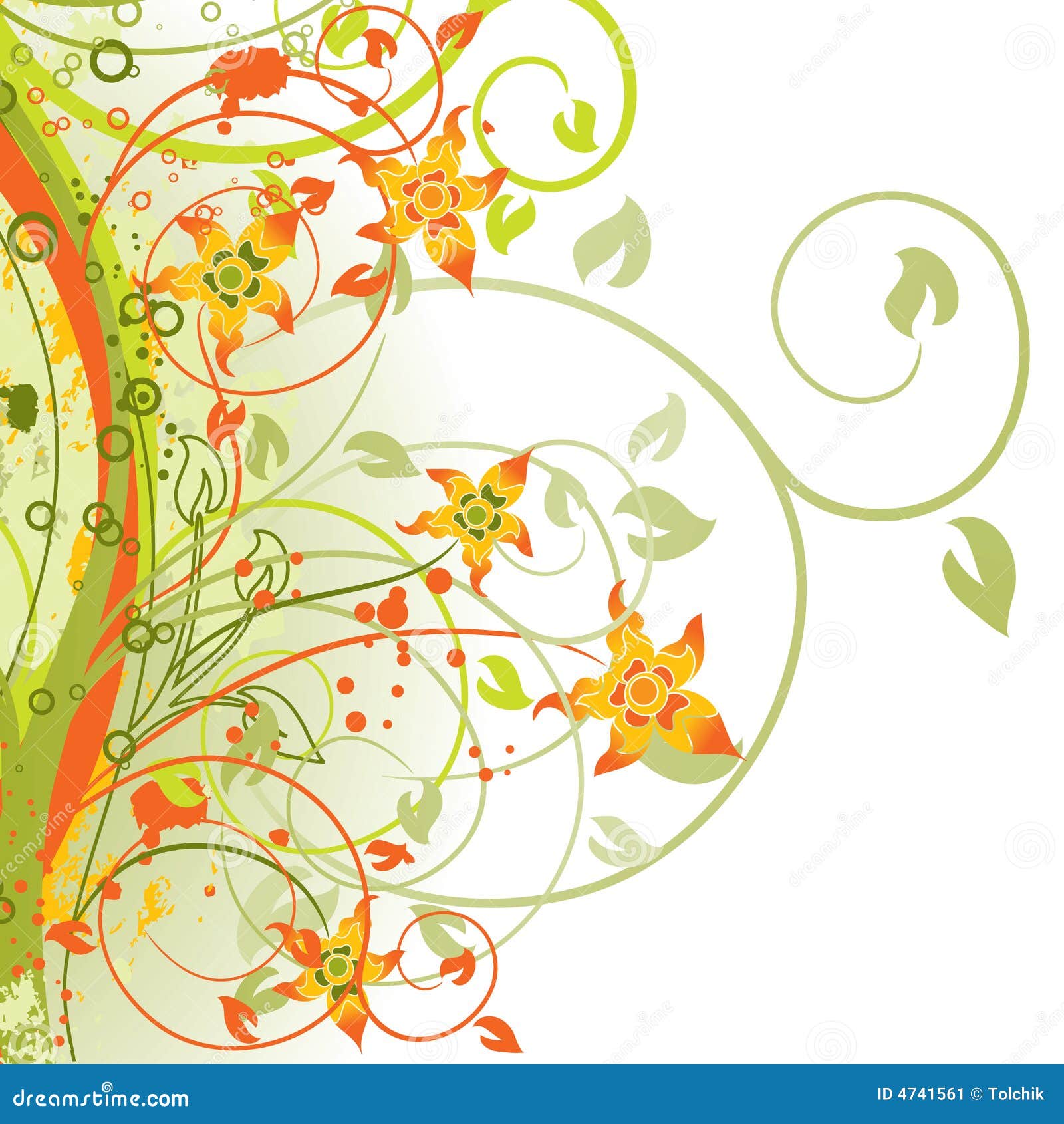 Floral background, vector stock vector. Illustration of creative - 4741561