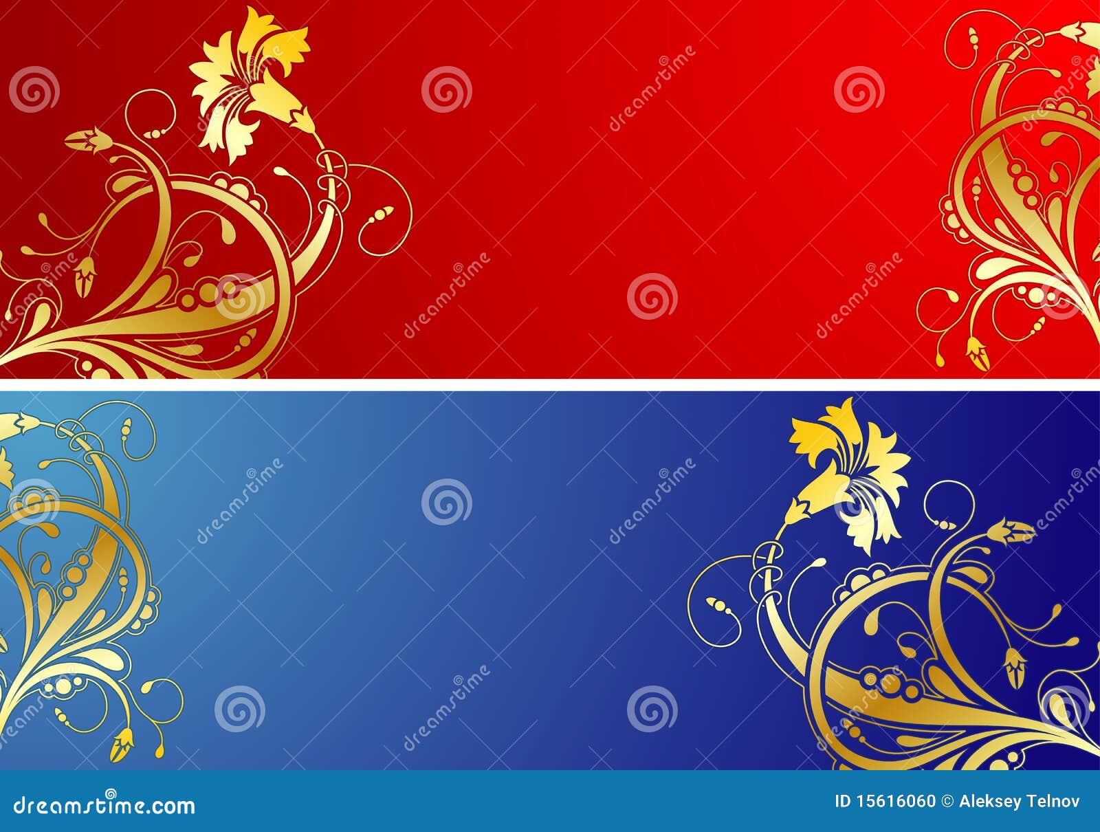 Floral banner stock vector. Illustration of beautiful - 15616060