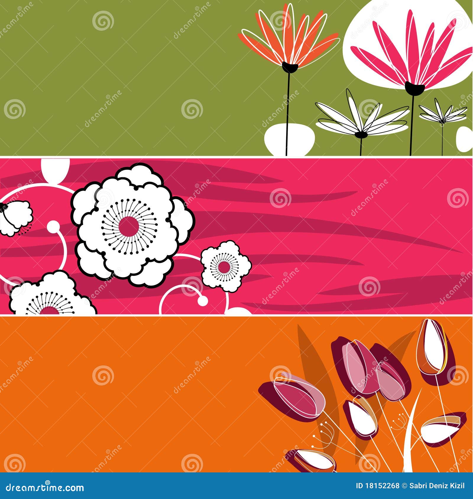 Floral banner design stock vector. Illustration of copy - 18152268