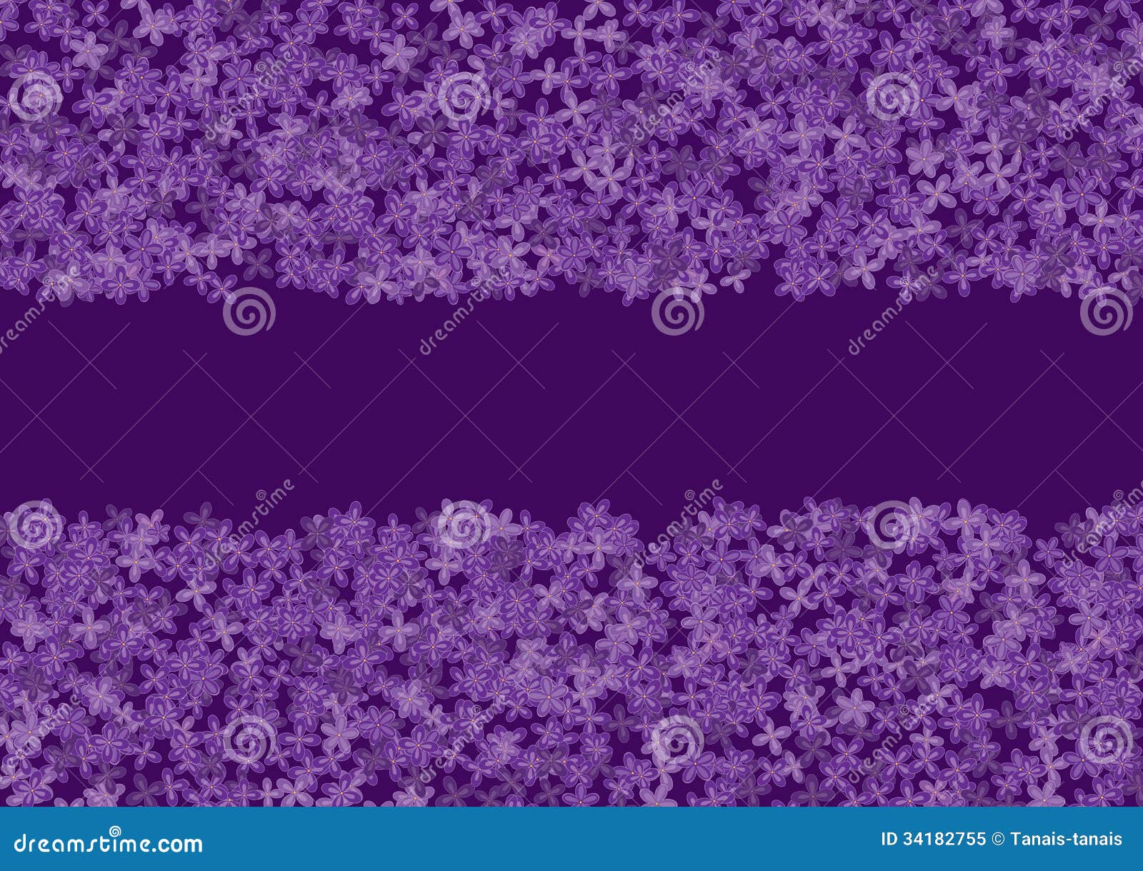 Floral banner with lilac stock vector. Illustration of flower - 34182755