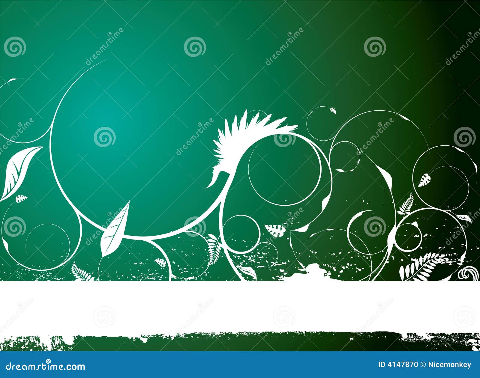 Floral banner natural stock vector. Illustration of nature - 4147870