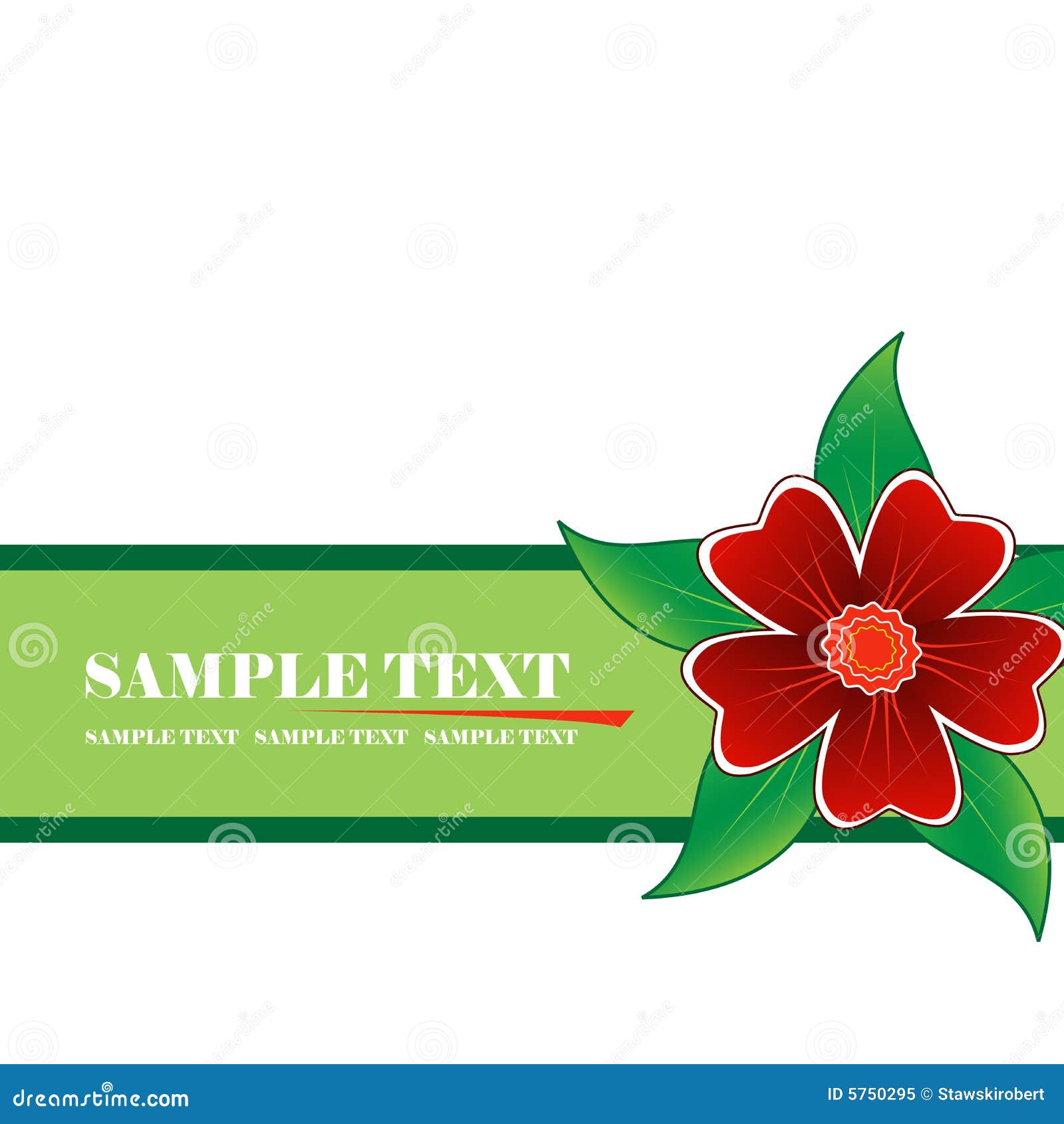 Floral banner vector stock vector. Illustration of template - 5750295