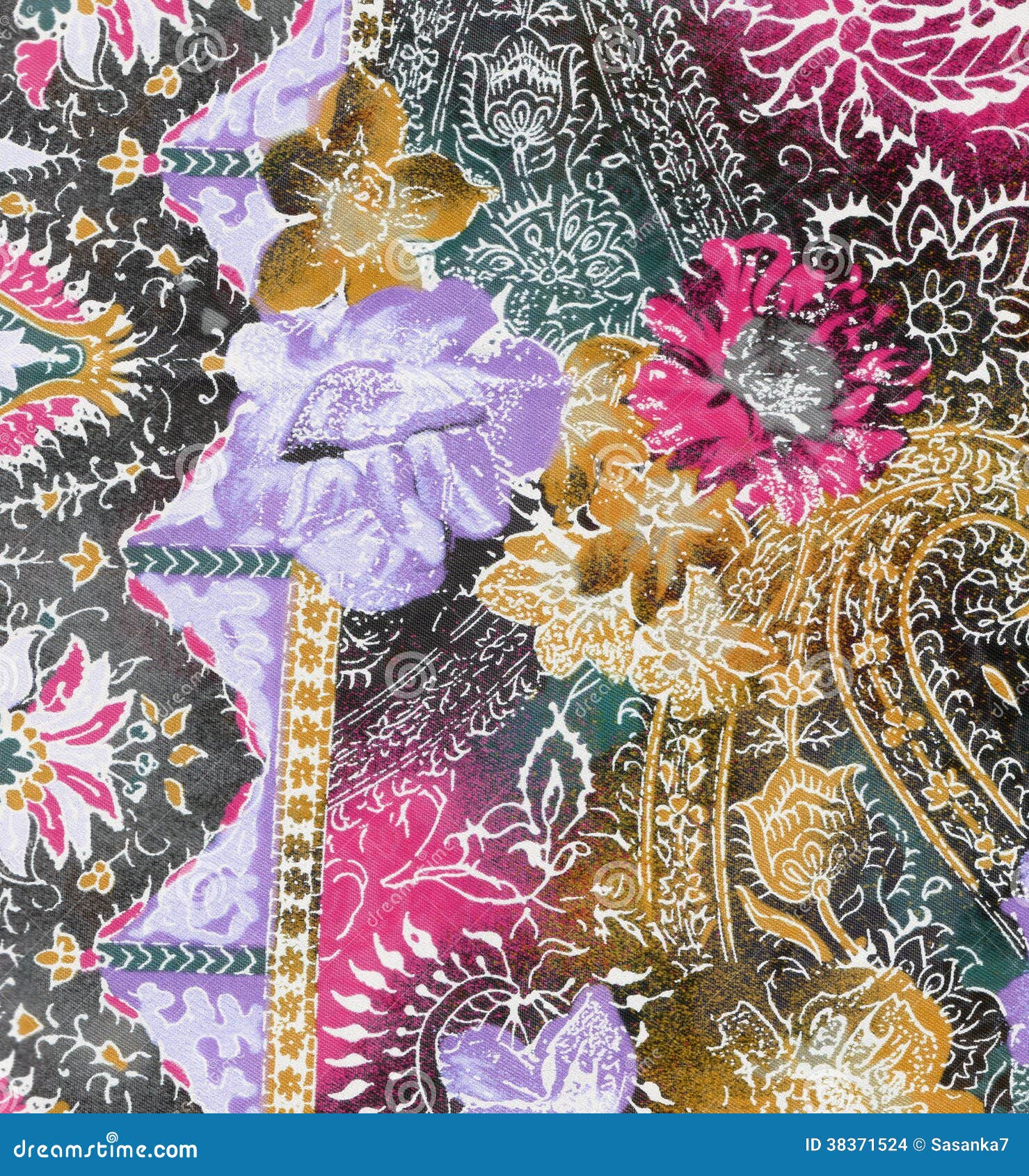 Floral batic stock illustration. Illustration of light - 38371524