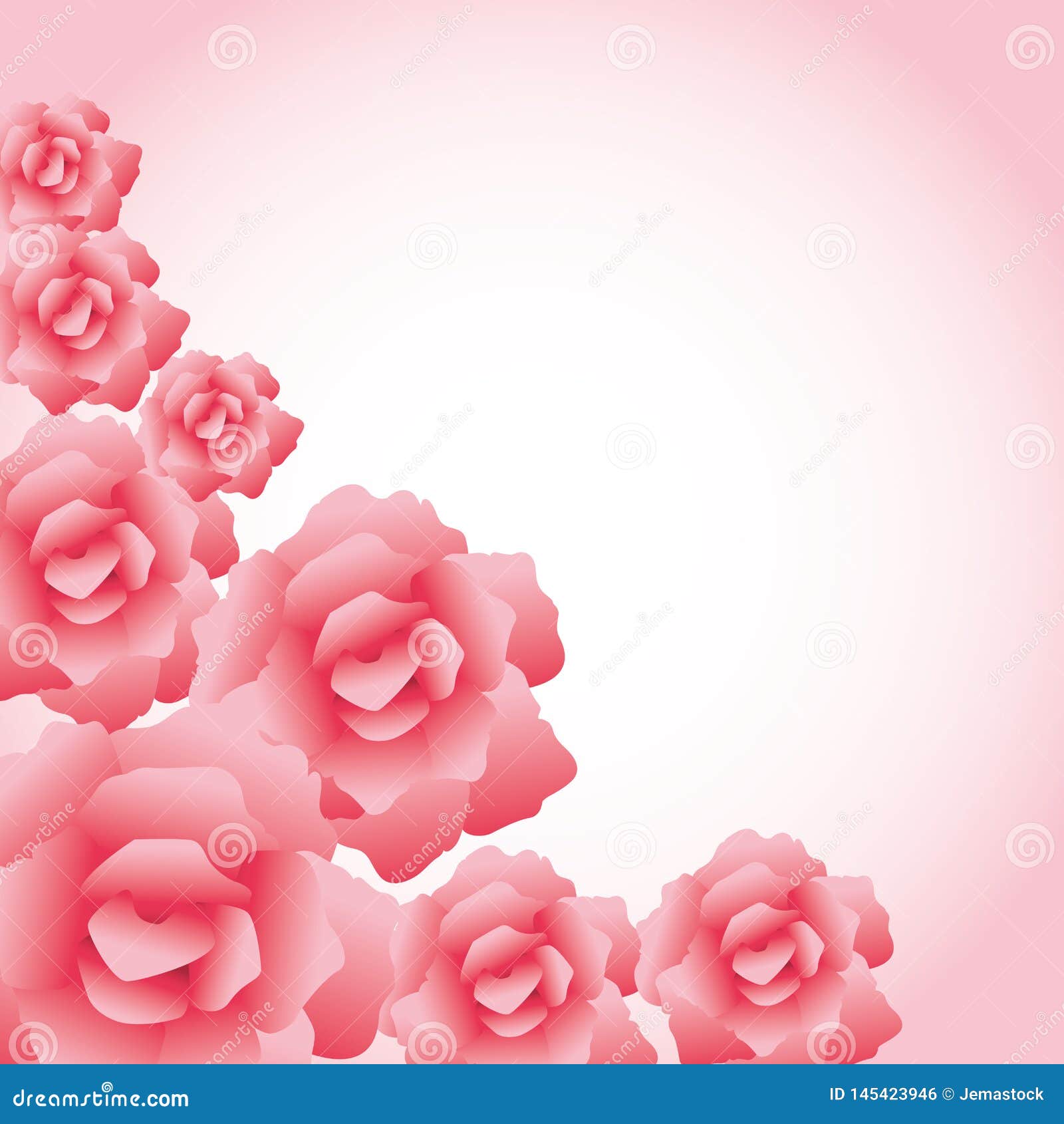 Floral blank card frame stock vector. Illustration of blank - 145423946
