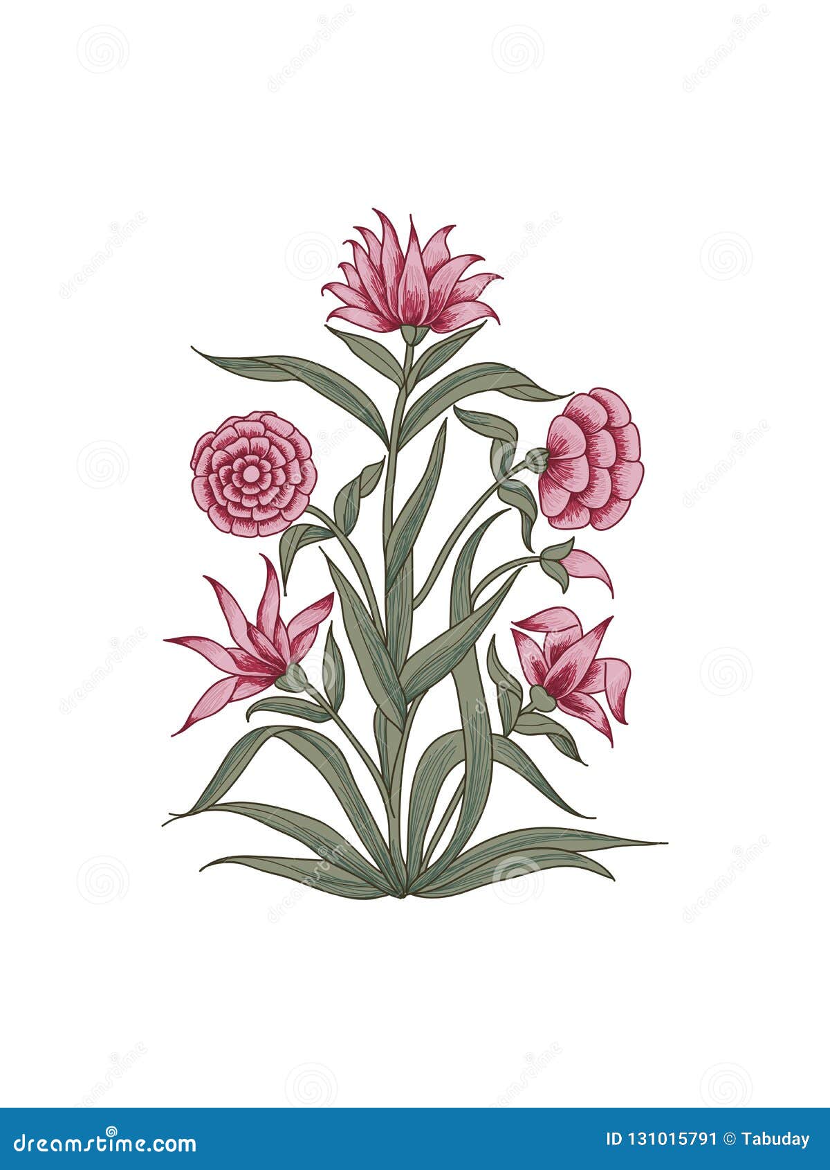 Floral blockprint element. stock vector. Illustration of floral - 131015791 Floral blockprint element. stock vector. Illustration of floral - 131015791
