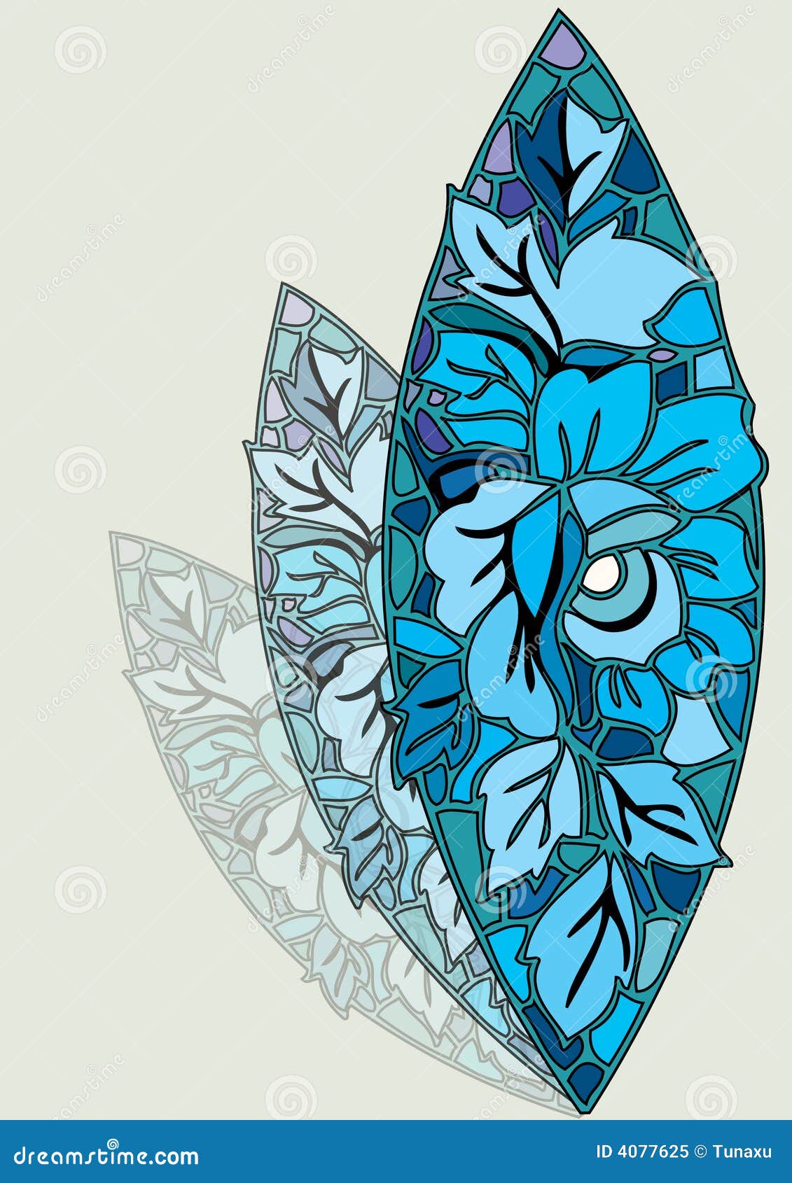 Floral board design stock illustration. Illustration of stained - 4077625