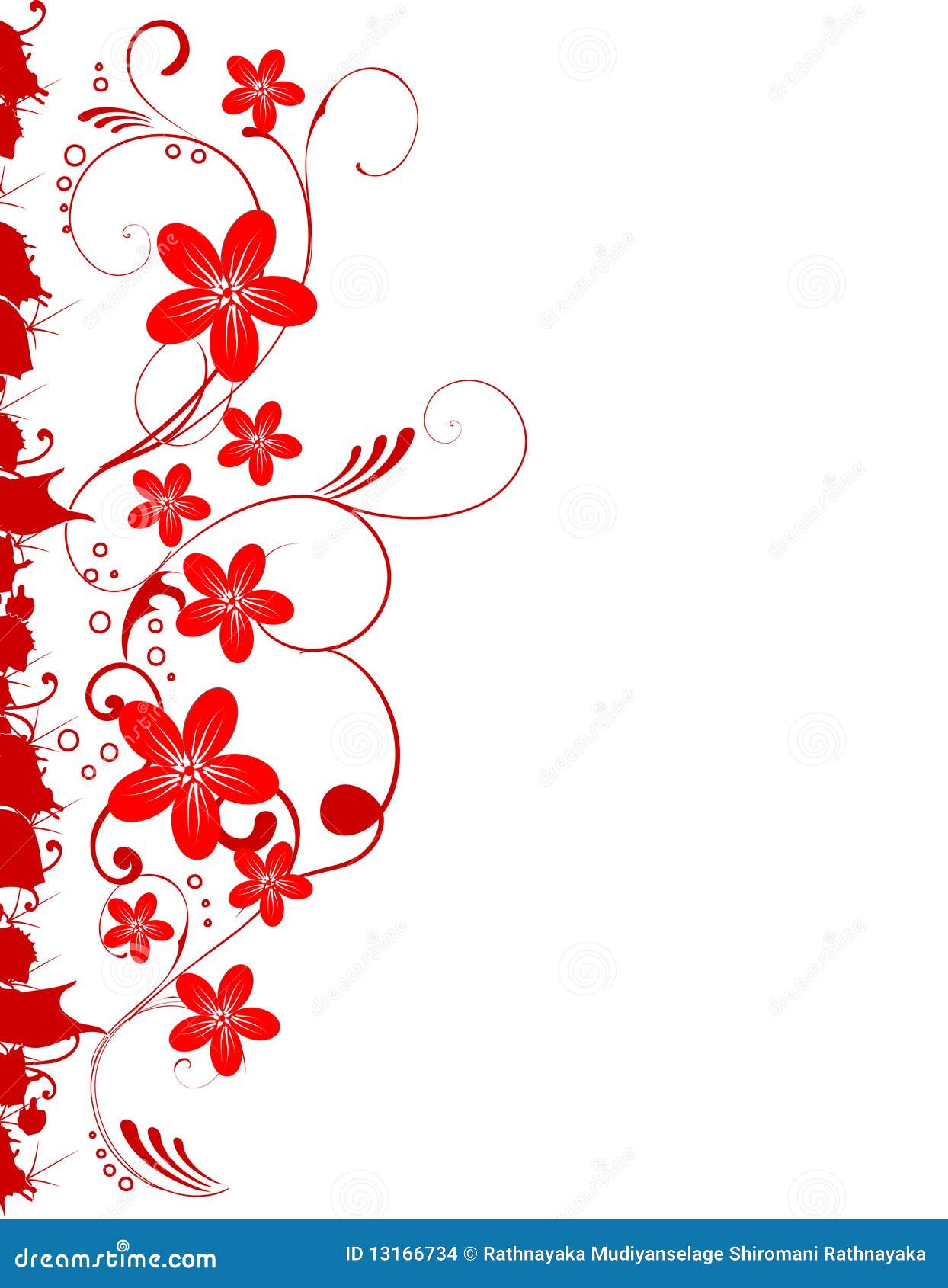 Floral borader stock illustration. Illustration of spiral - 13166734