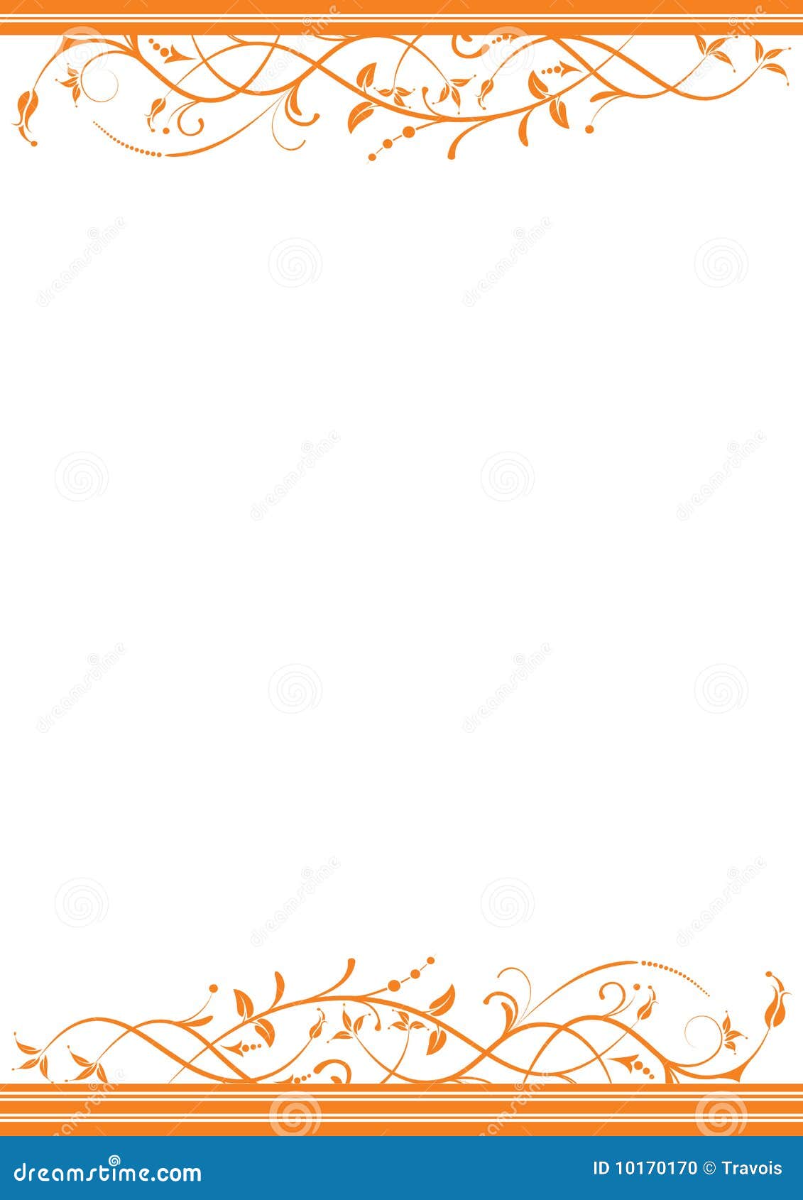 Floral border stock illustration. Illustration of decorative - 10170170