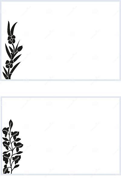 Floral Border Pattern Frame, Design Vector Illustration Stock Vector ...
