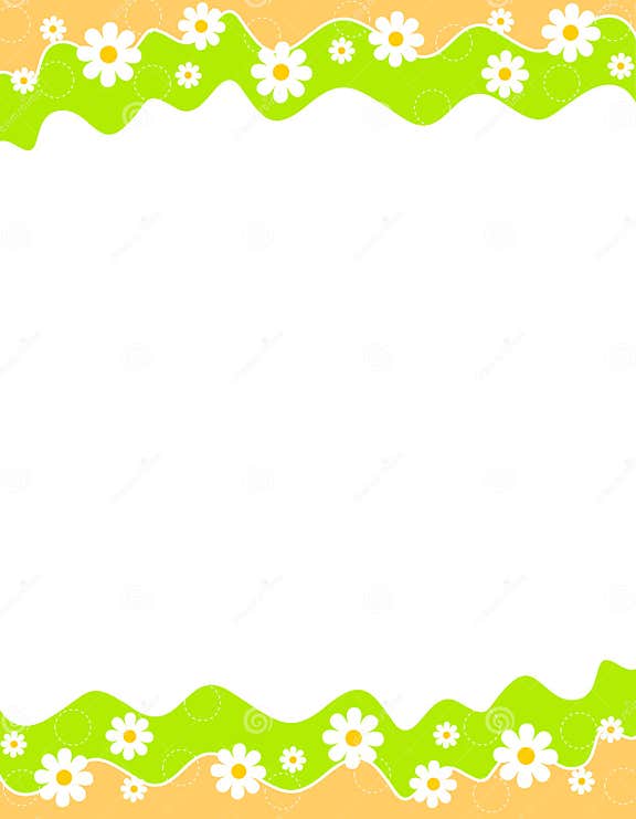 Floral Border - Spring and Sum Stock Vector - Illustration of event ...