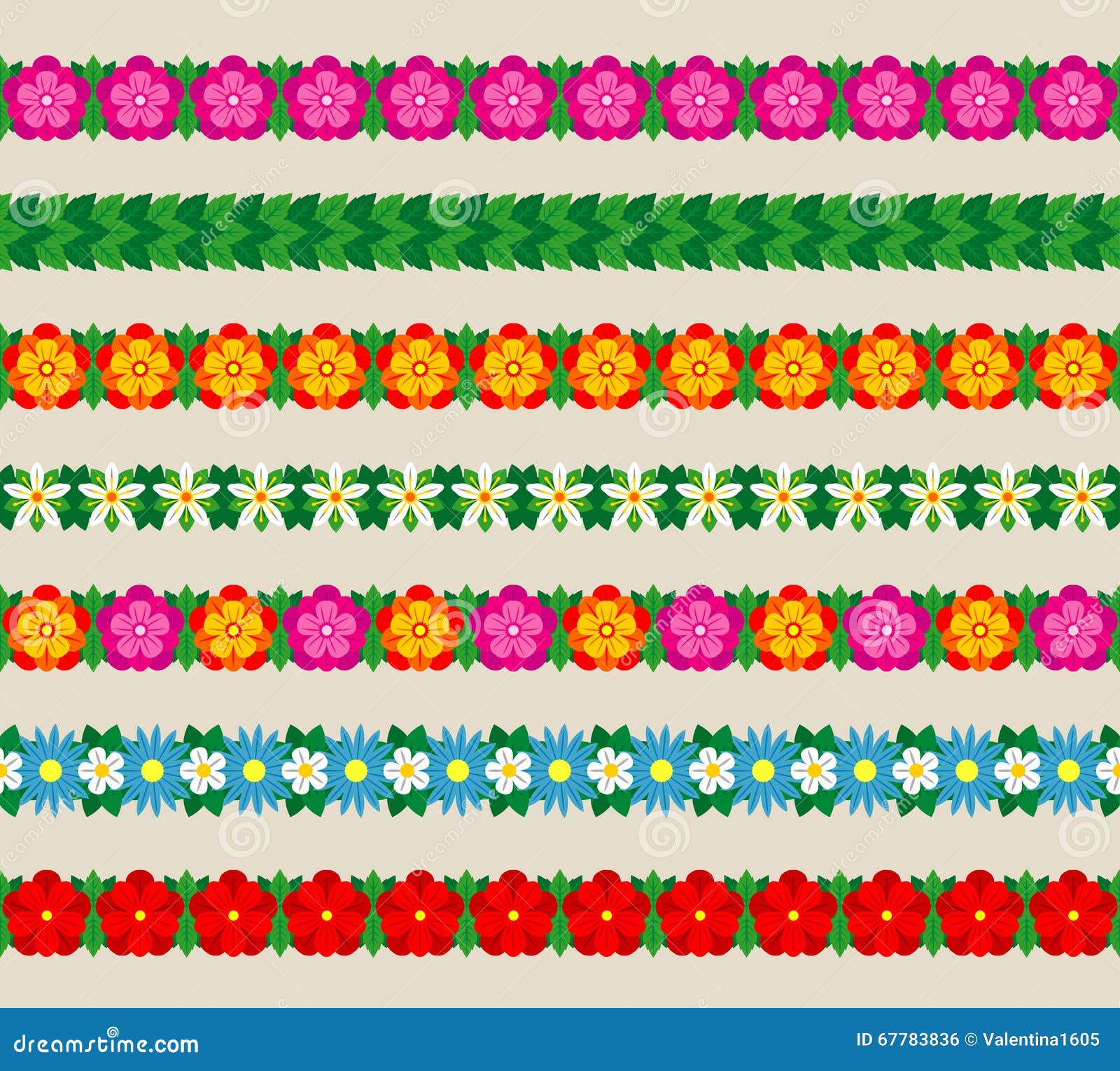 Floral Borders Vector Illustration | CartoonDealer.com #67783836