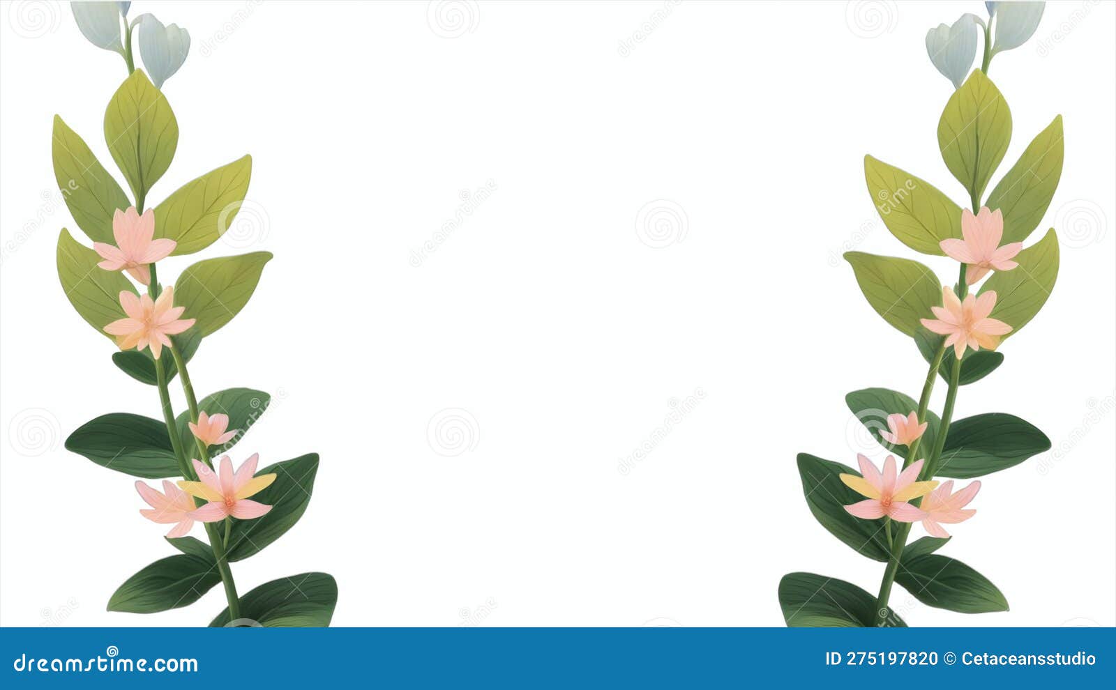 Floral Botanical Flower Illustration Animation Stock Footage - Video of ...