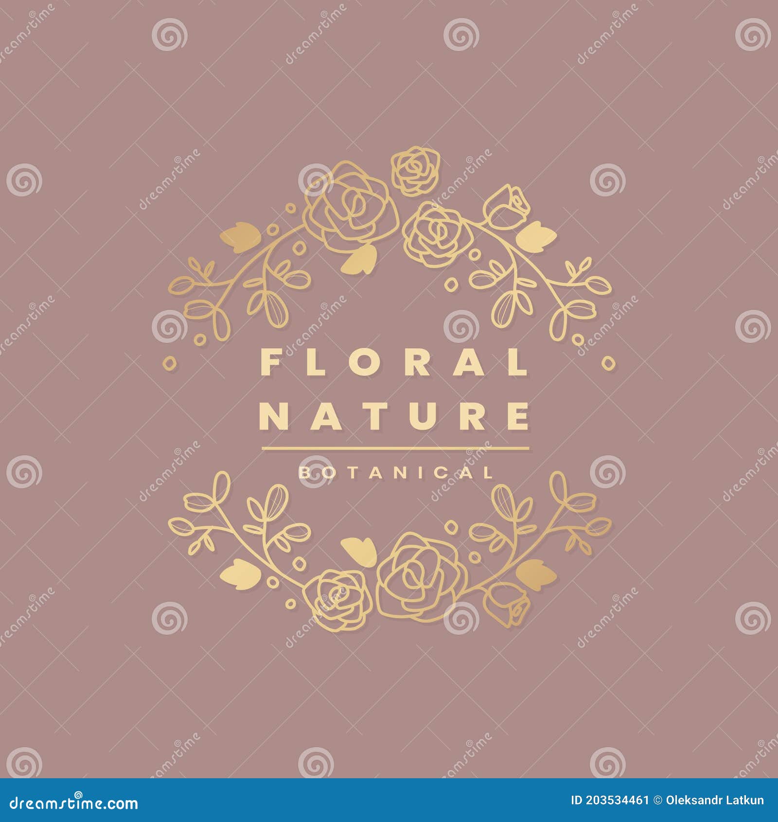 Floral botanical frame stock illustration. Illustration of background ...