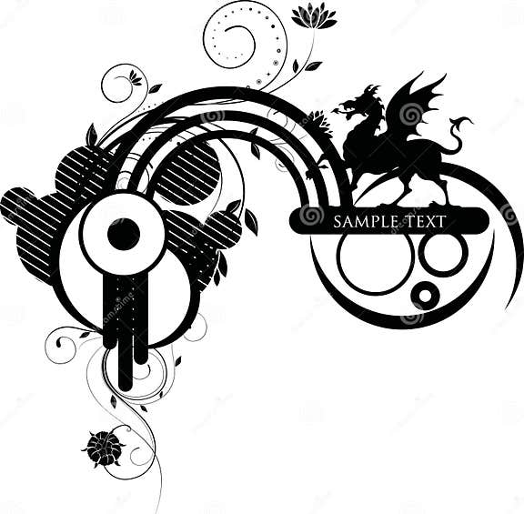 Floral bubble and myth stock illustration. Illustration of abstract ...