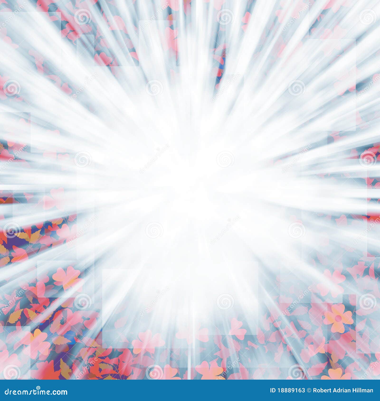 Floral burst stock illustration. Illustration of white - 18889163