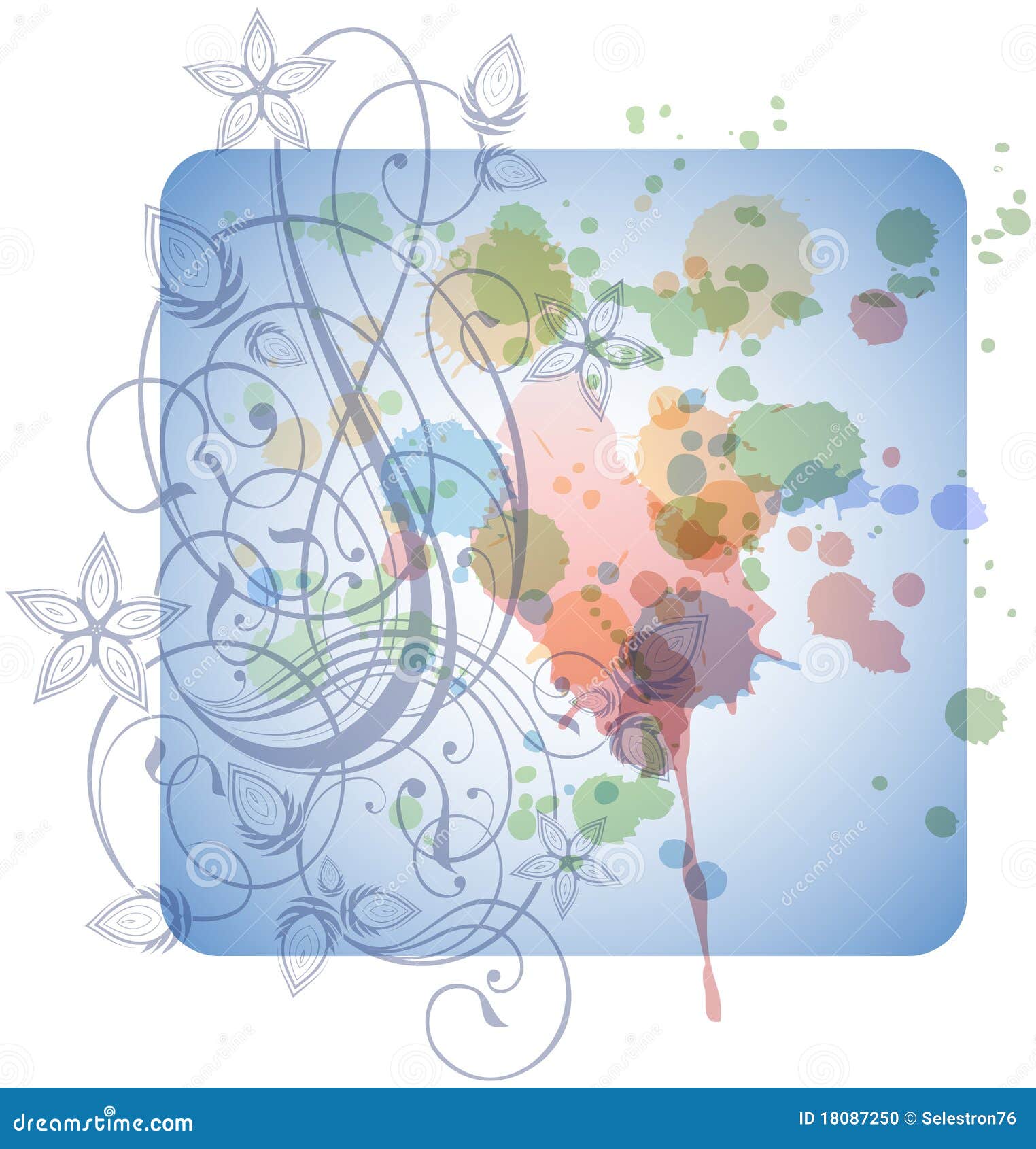 Floral Calligraphy Ornament Stock Vector - Illustration of eps10 ...