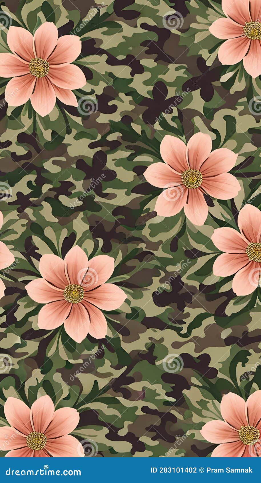 Floral Camouflage Pattern, a Pattern that is Both Beautiful and ...