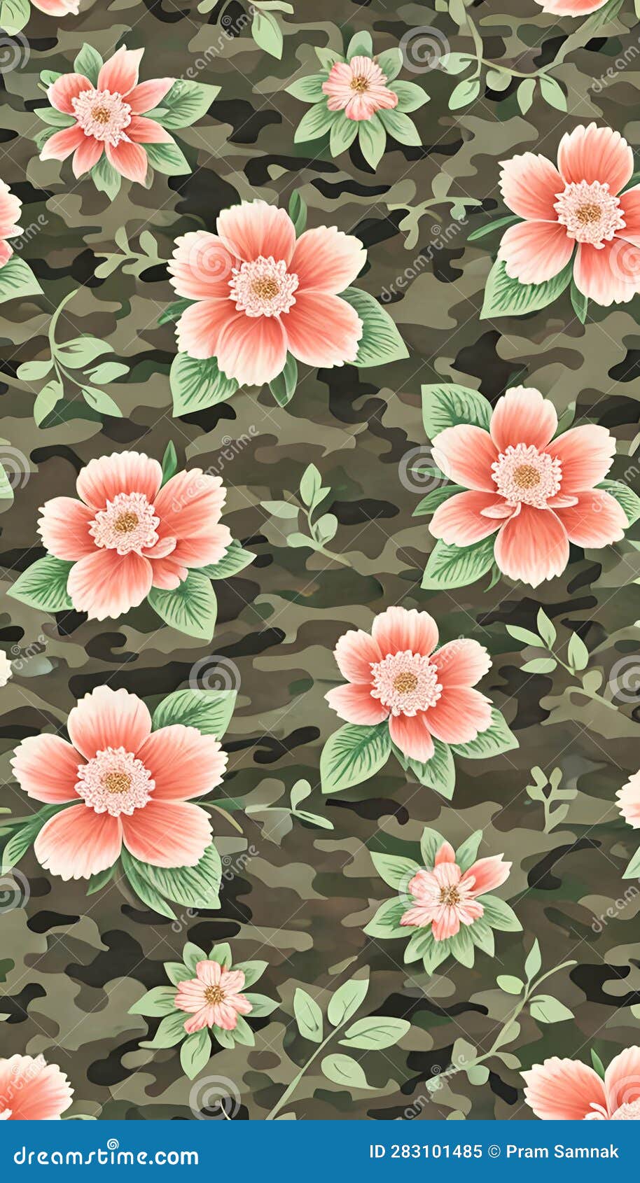 Floral Camouflage Pattern, a Pattern that is Both Beautiful and ...