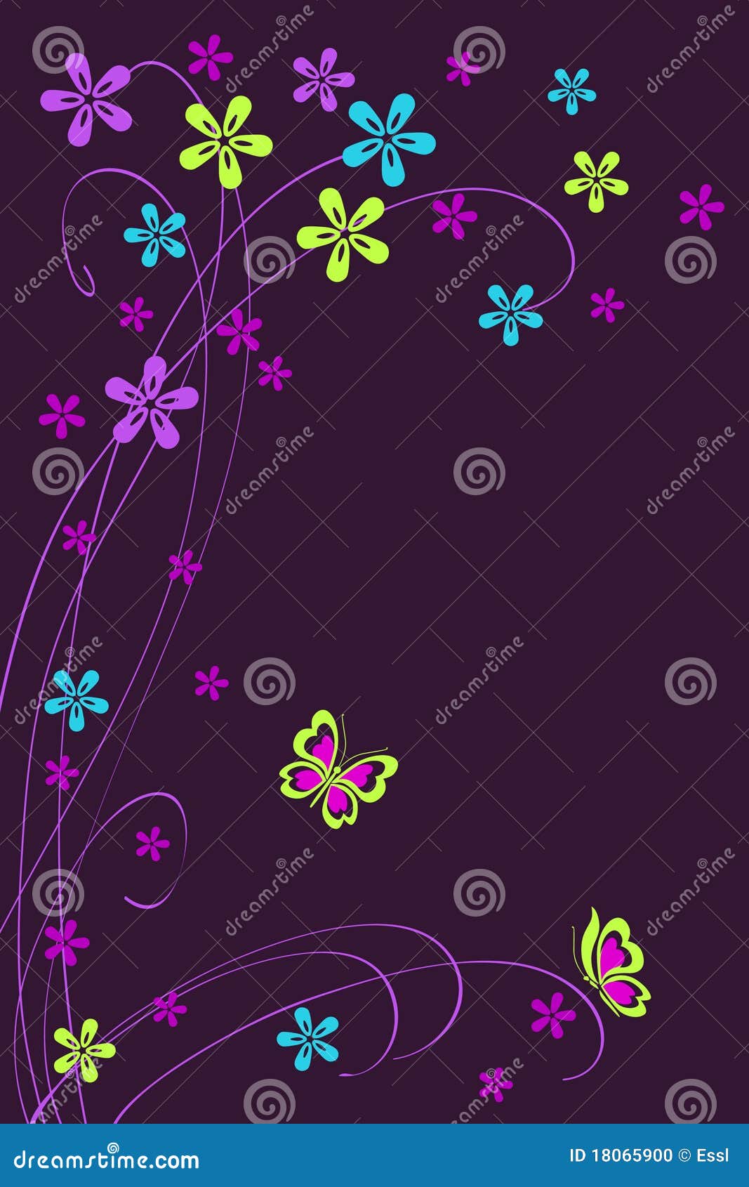 Floral card background stock vector. Illustration of creative - 18065900