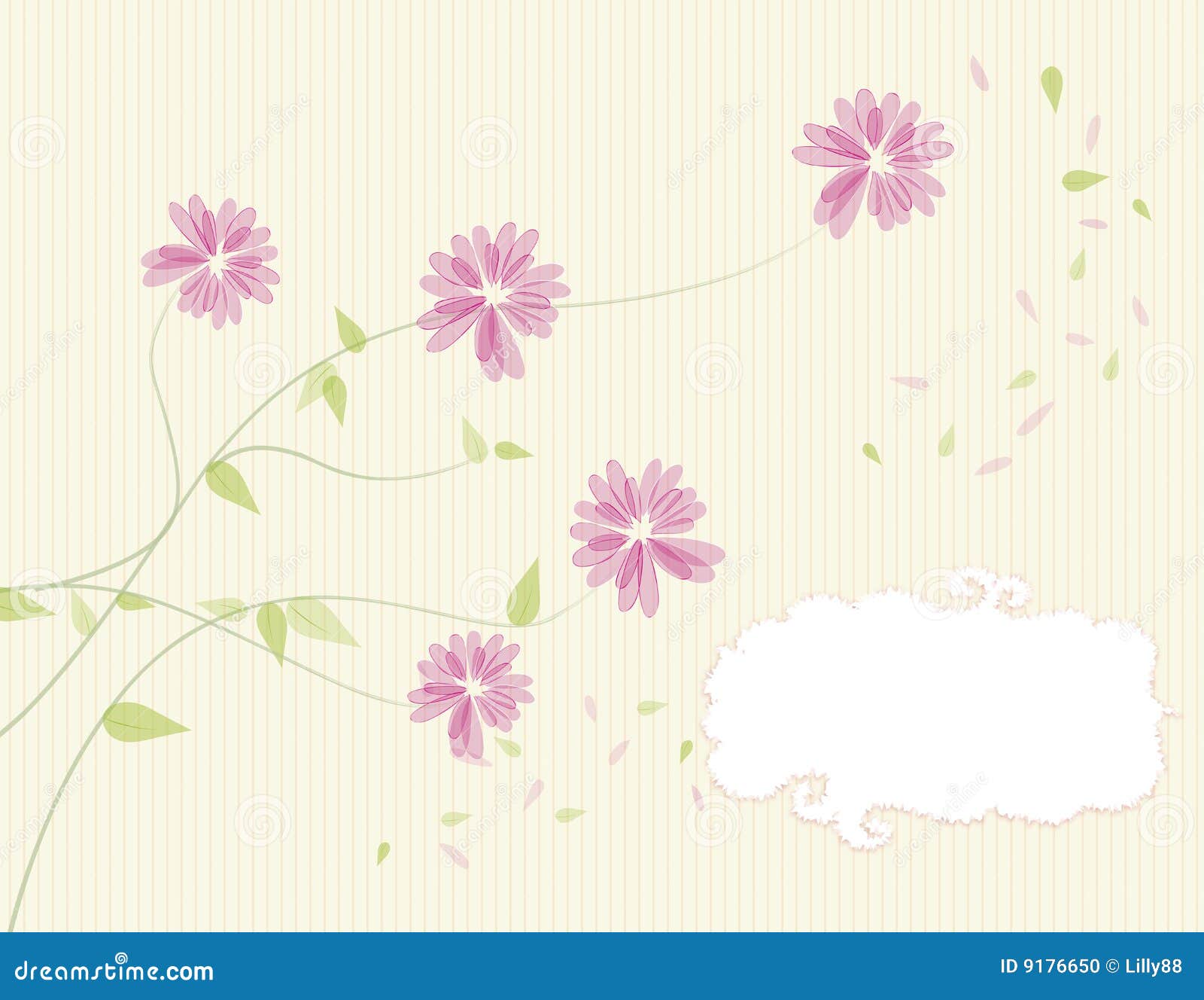 Floral card design stock vector. Illustration of card - 9176650