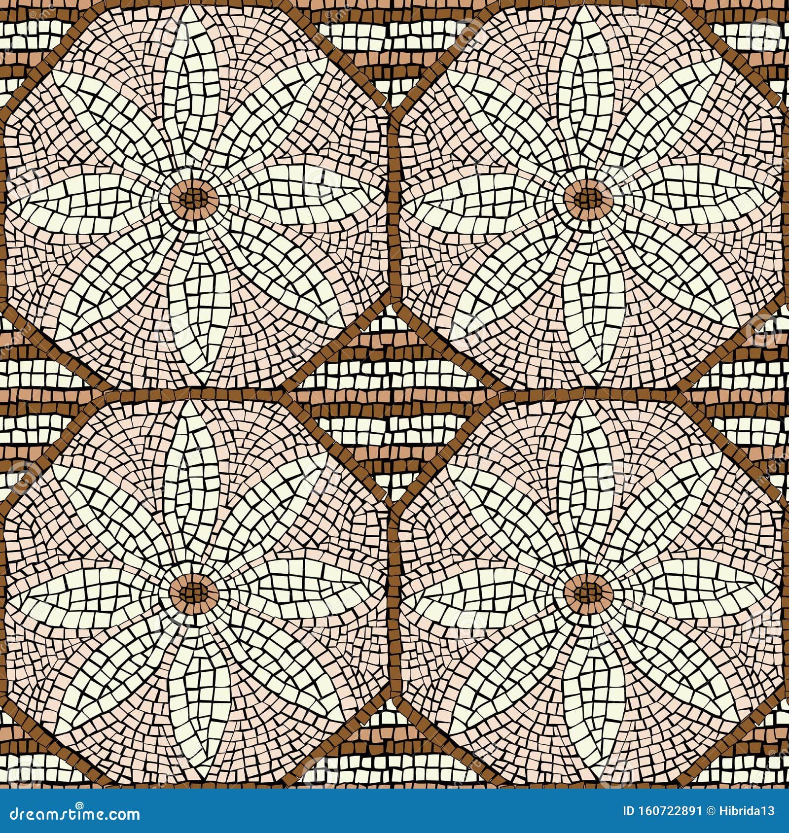 Ceramic Mosaic Wall Tiles Vector Illustration | CartoonDealer.com ...