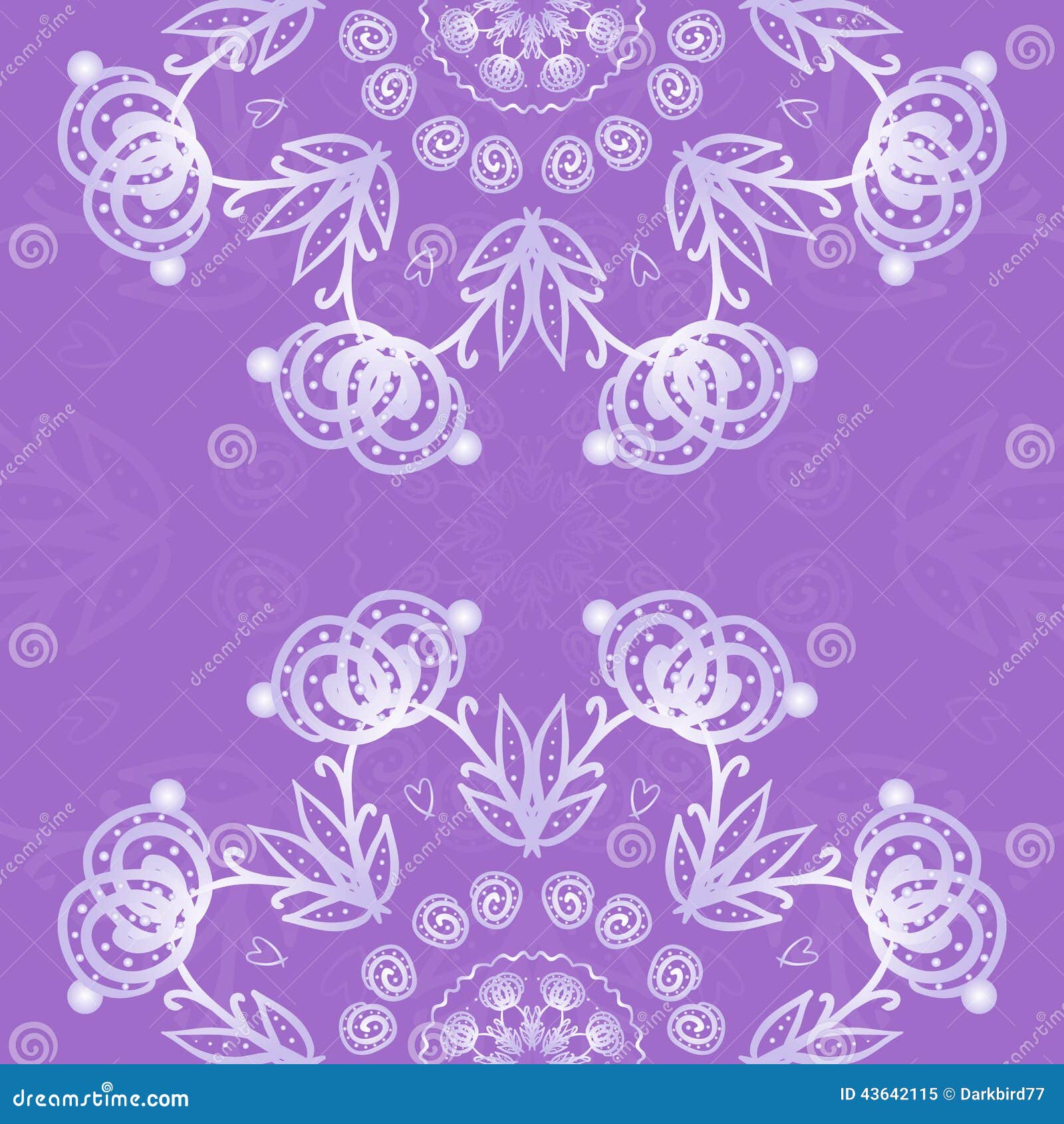 Floral circle pattern stock illustration. Illustration of beauty - 43642115