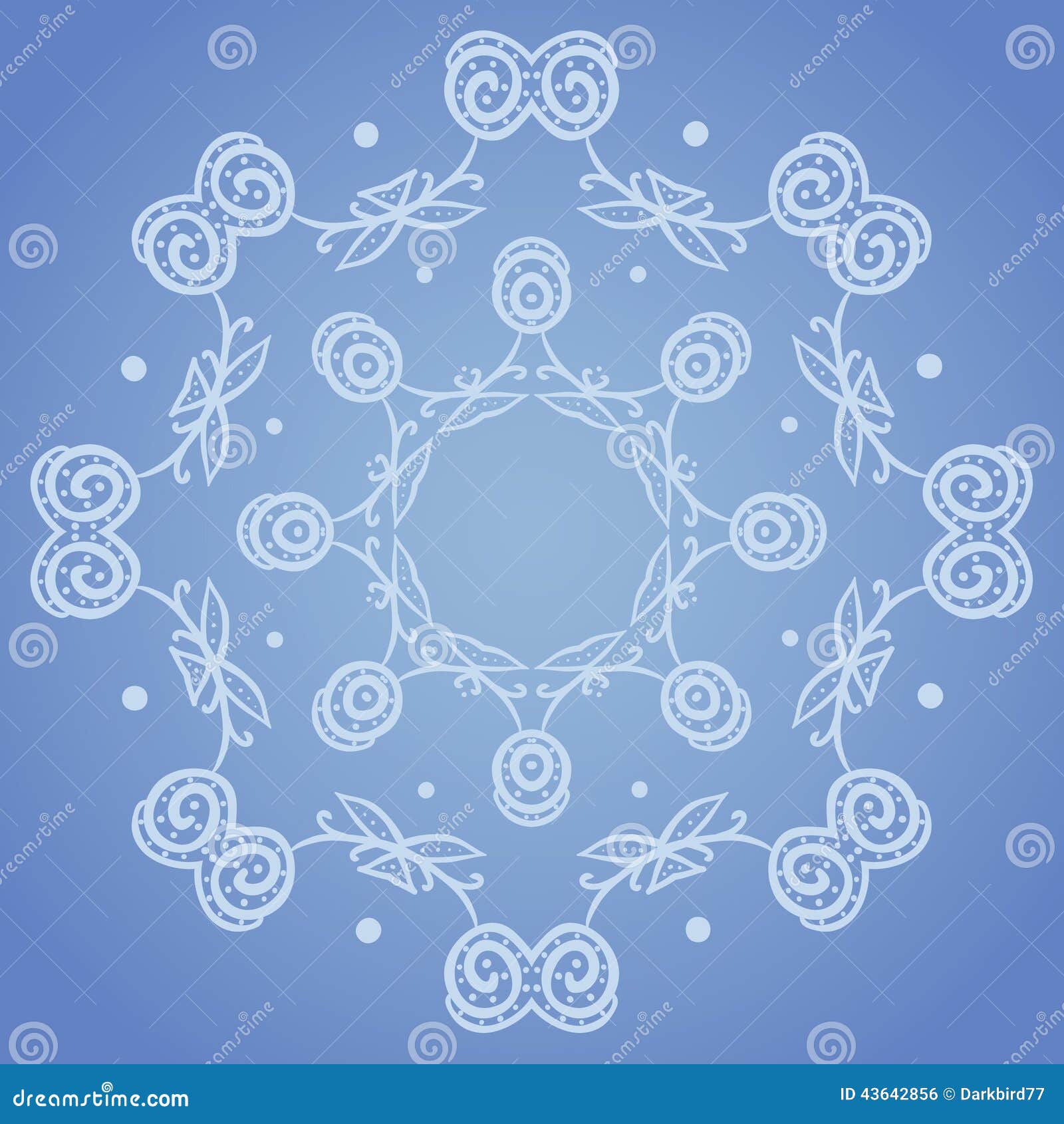 Floral circle pattern stock illustration. Illustration of decoration ...