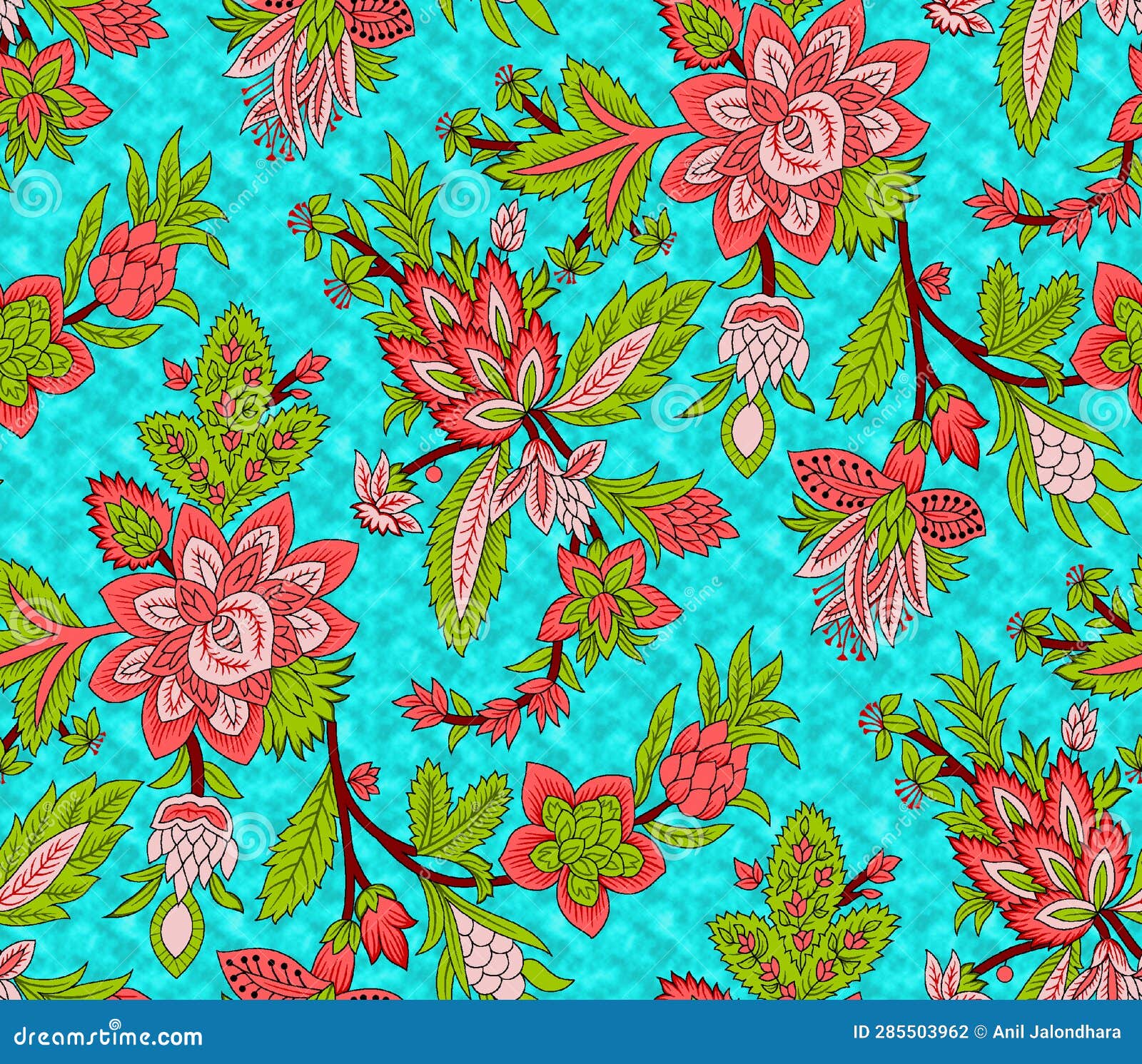 Floral Cloudy Bg Effectk Seamless Abstract Pattern with Texture Stock ...
