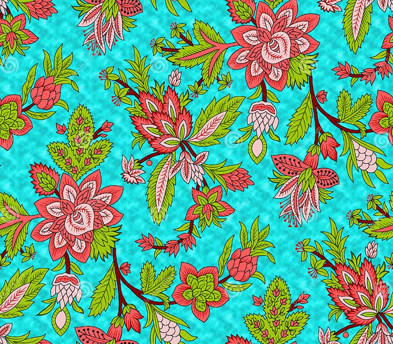 Floral Cloudy Bg Effectk Seamless Abstract Pattern with Texture Stock ...