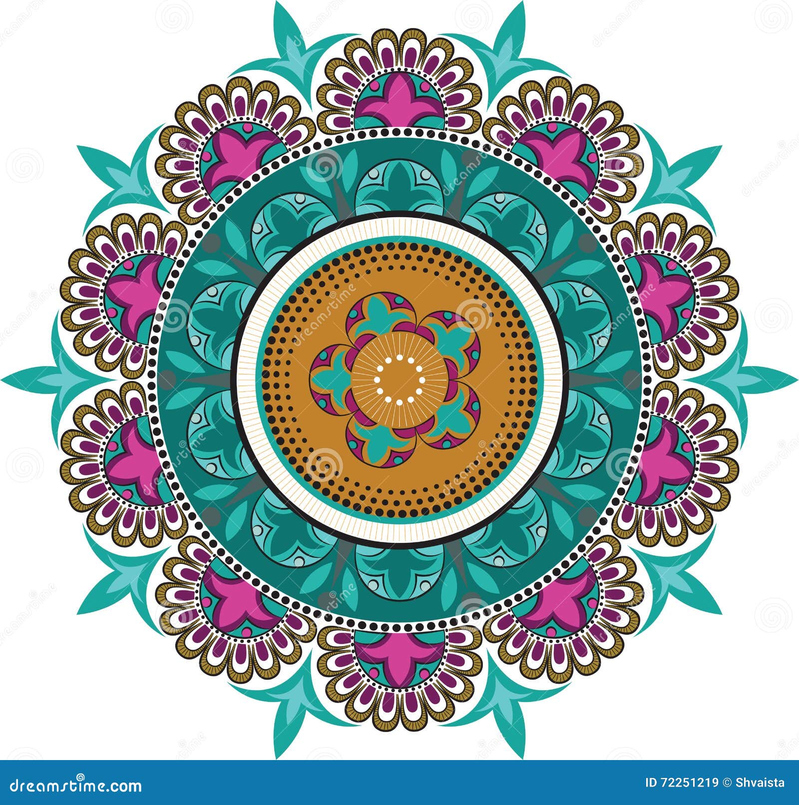 Floral color patterns stock vector. Illustration of indian - 72251219