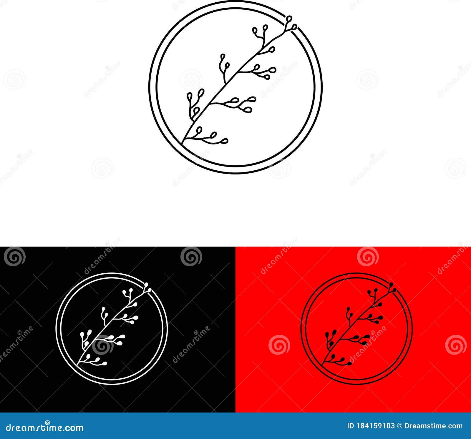 Vector Floral Company Logo Template Stock Vector - Illustration of ...