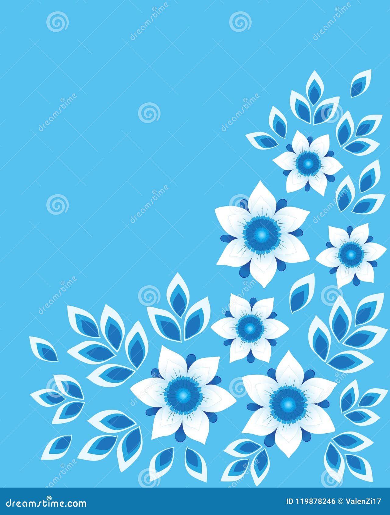 Blue Corner Border Designs For Cards