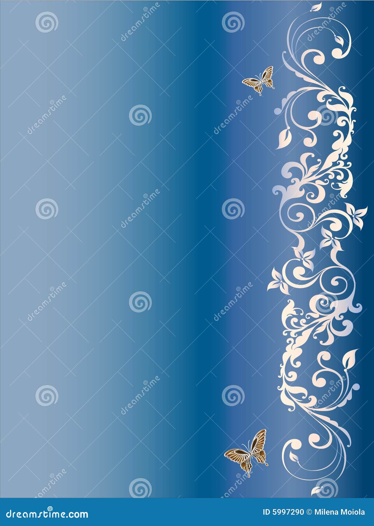 Floral Corner Design for Wedding Stock Illustration - Illustration of ...