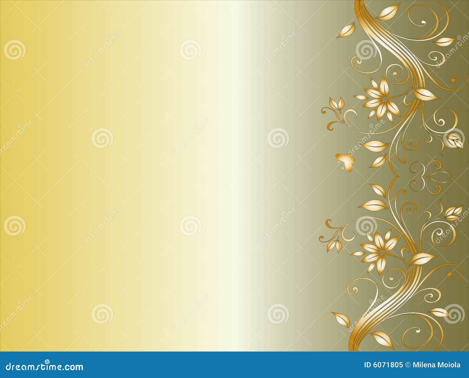 Floral Corner Design for Wedding Stock Illustration - Illustration of ...