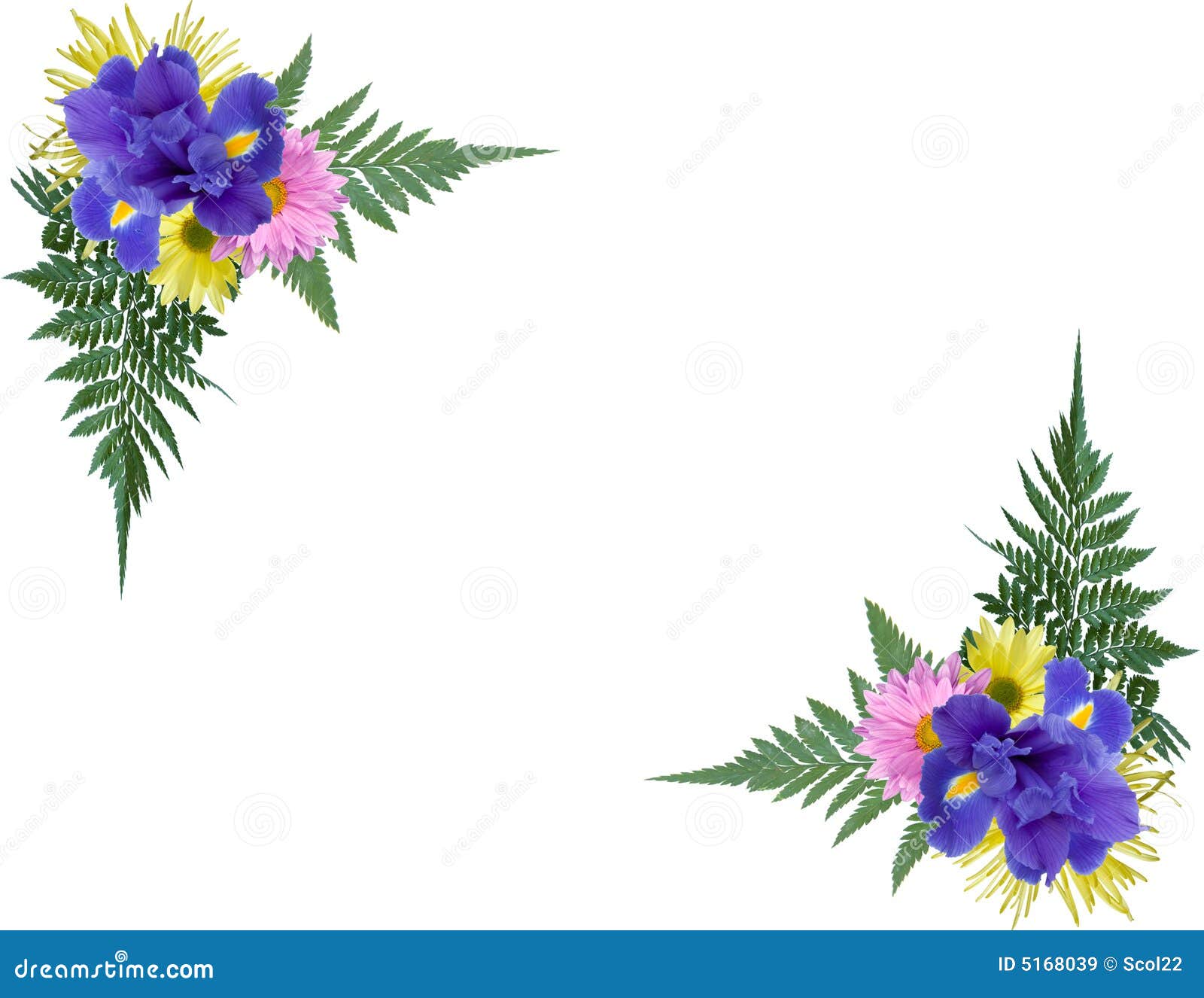 Floral Corners stock image. Image of mother, gift, frame - 5168039