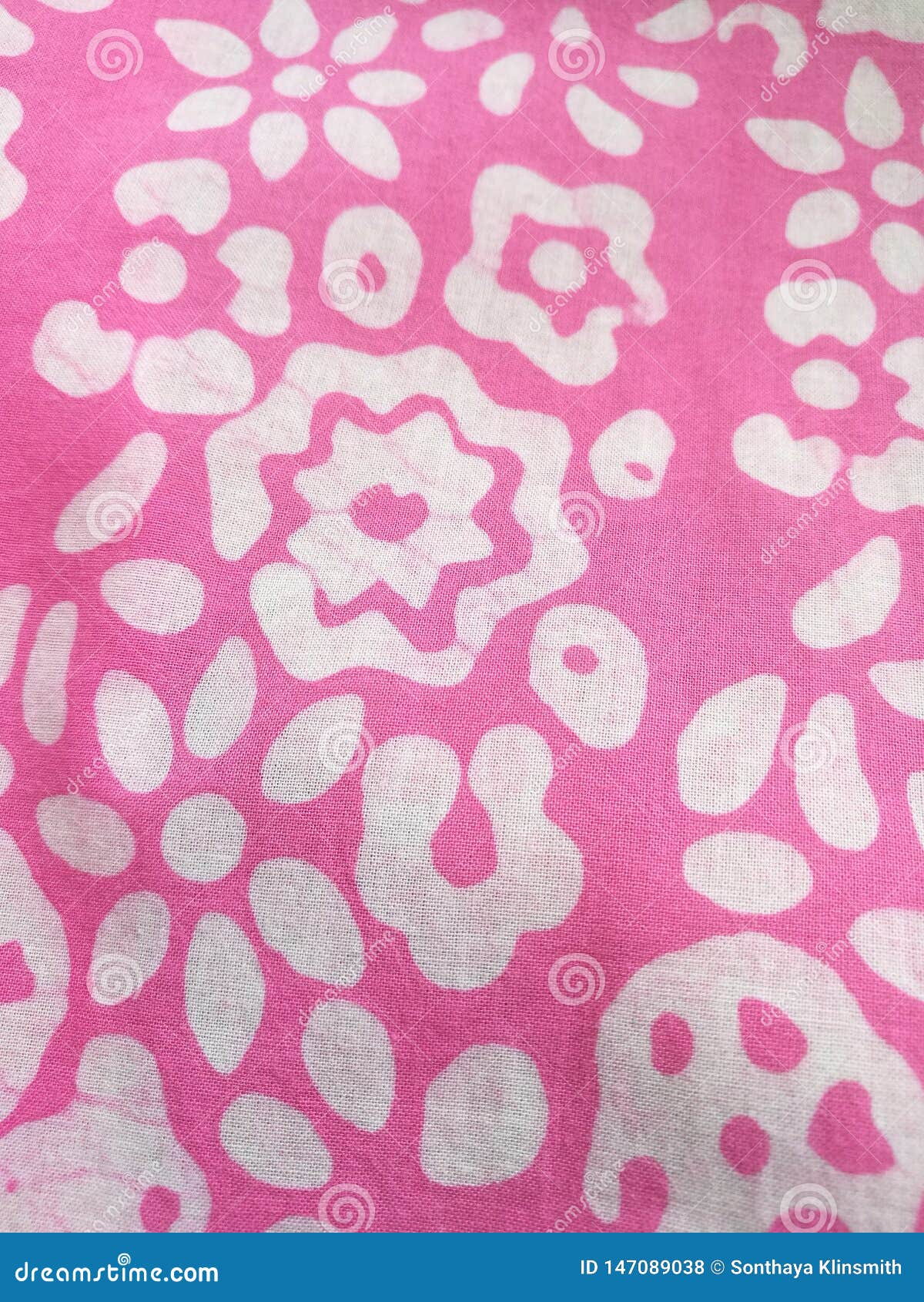 Floral Cotton Fabric Texture Stock Photo - Image of floral, cloth ...