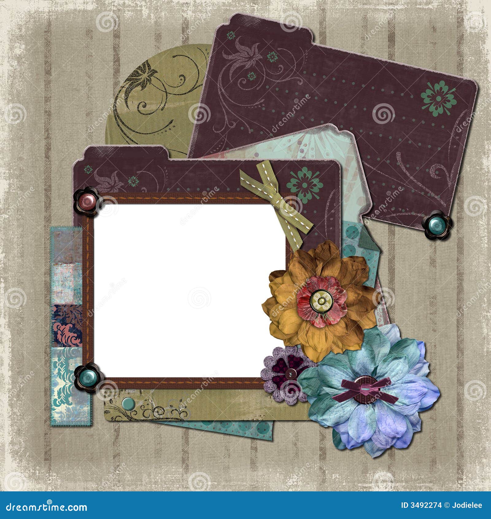 Floral Country Photo Frame stock photo. Image of natural - 3492274