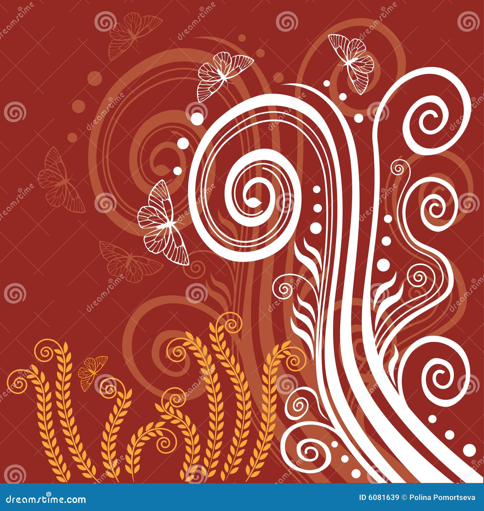 Floral cover stock vector. Illustration of banner, flower - 6081639