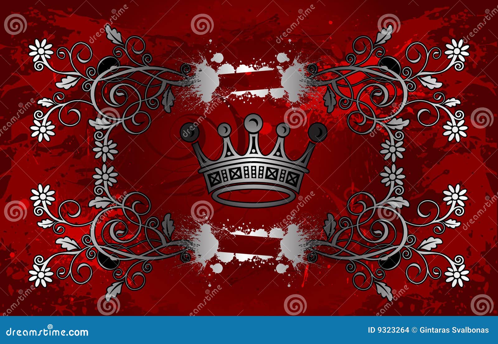 Floral Crown Background stock vector. Illustration of background - 9323264