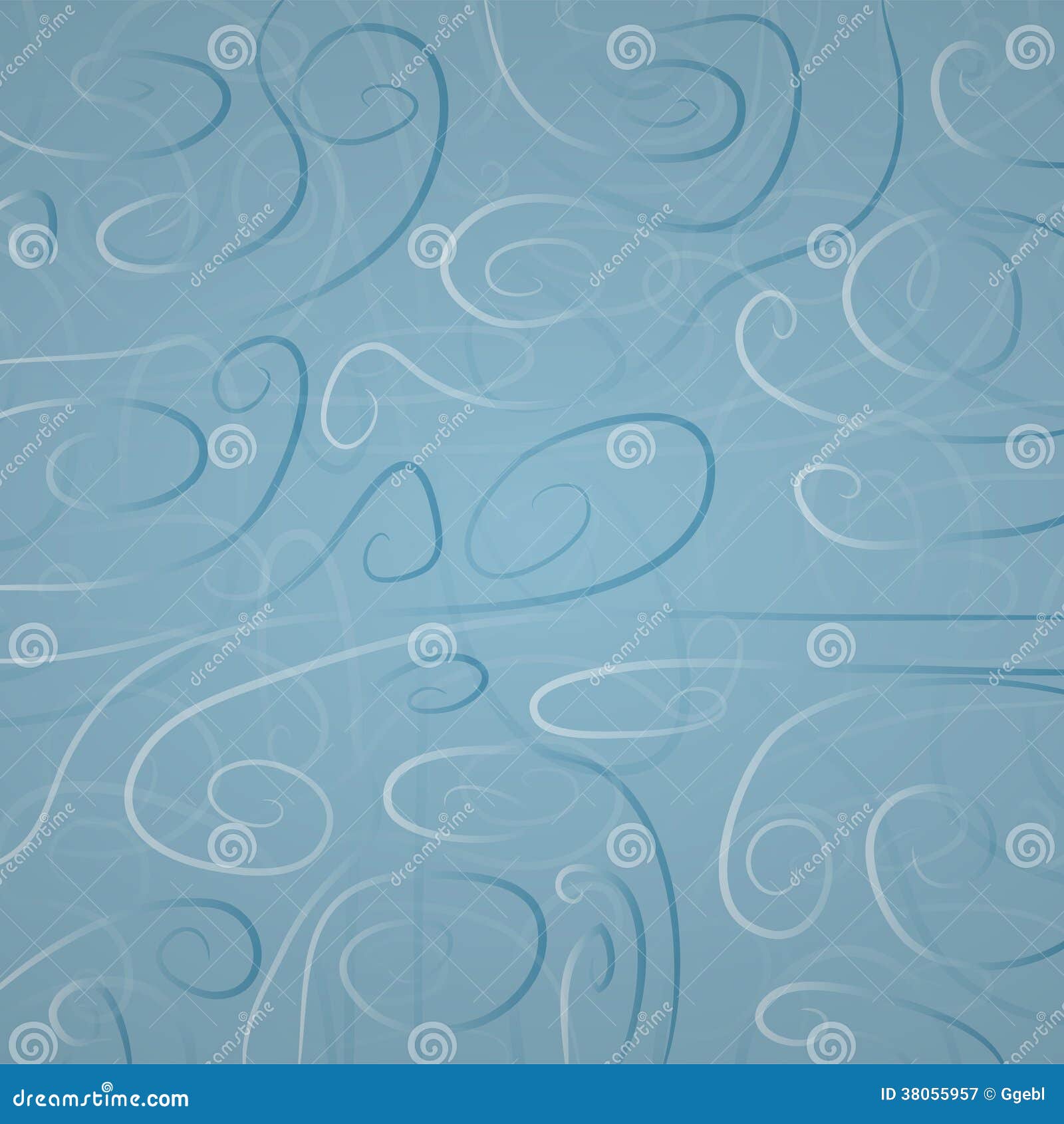 Floral Curly Vector Background Stock Vector - Illustration of nature ...