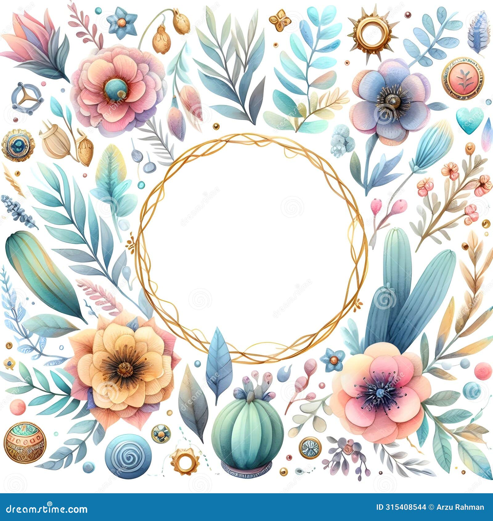 Floral cute bac bundle stock illustration. Illustration of love - 315408544