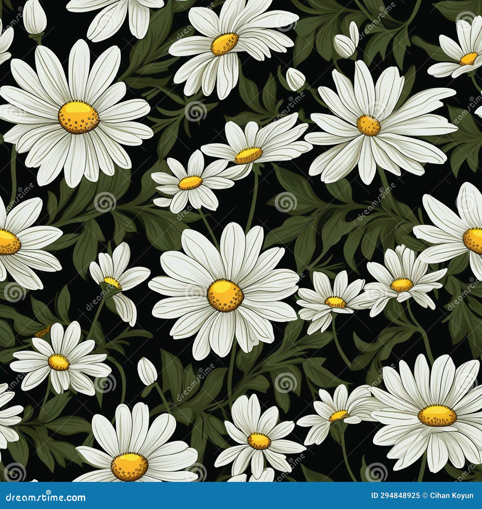 Floral Daisy Ad for Newspaper Ad Stock Illustration - Illustration of ...