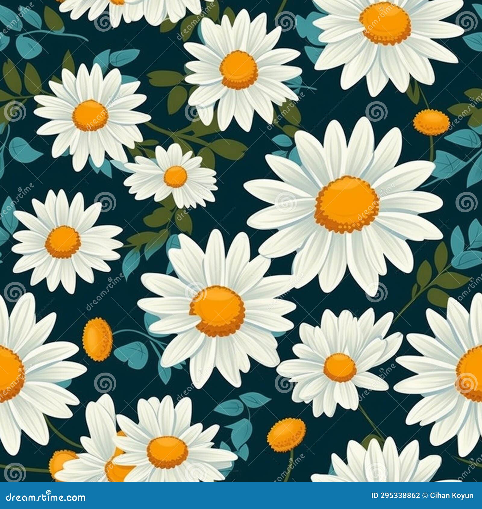 Floral Daisy Flyer Design for Eye-catching Marketing Stock Illustration ...