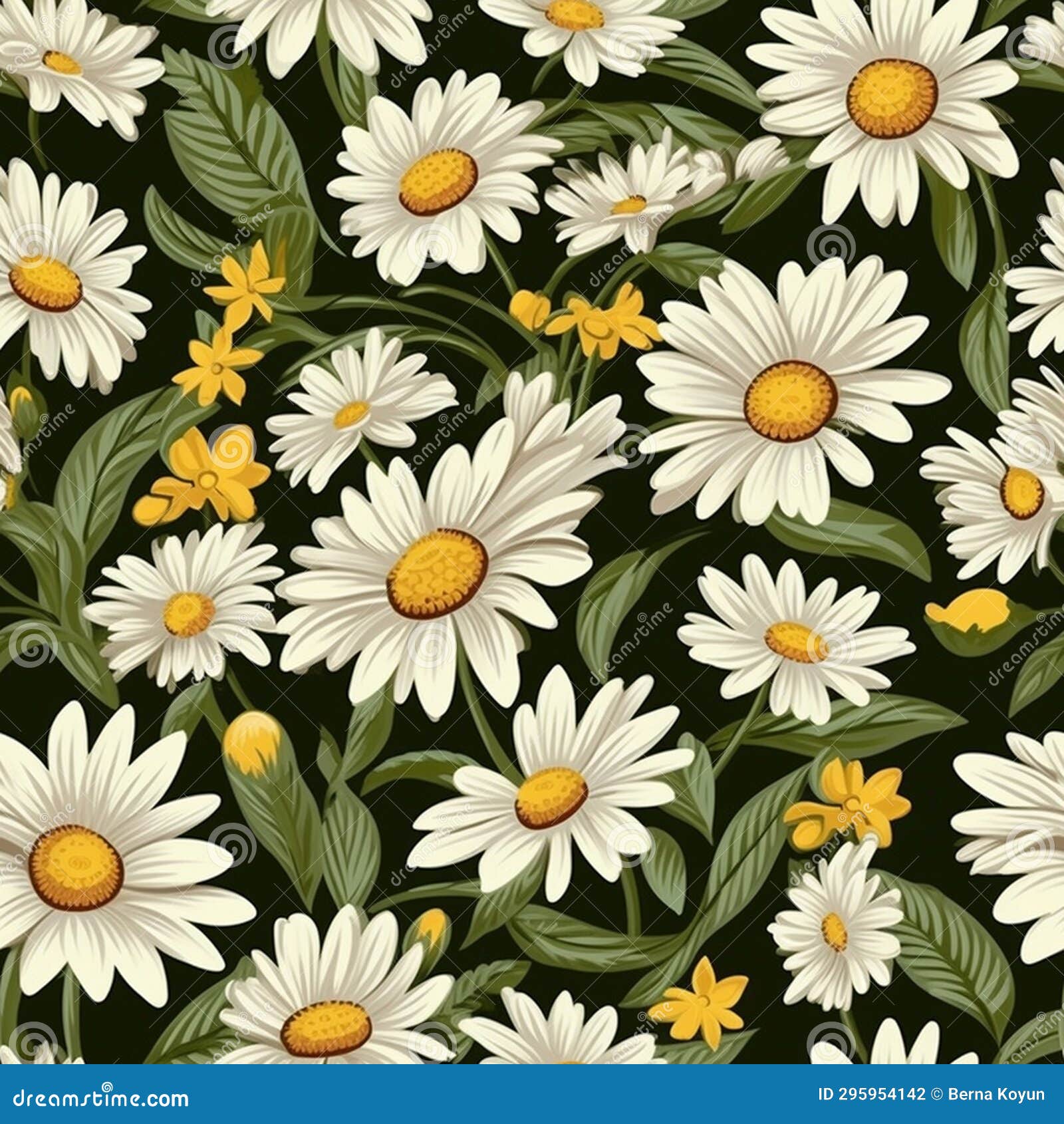 Floral Daisy Flyer Design for Eye-catching Marketing Stock Illustration ...