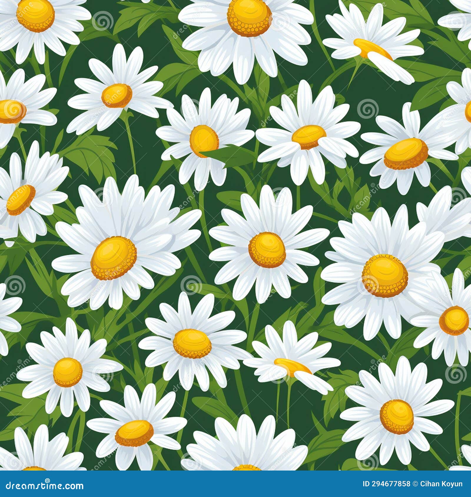 Floral Daisy Flyer Design for Eye-catching Promotion Stock Illustration ...