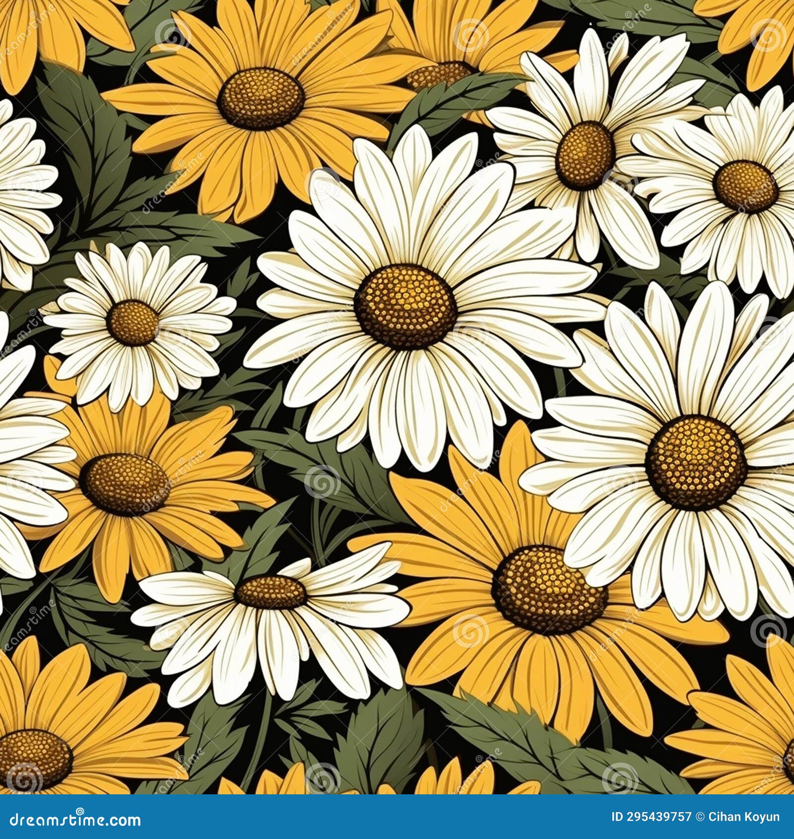 Floral Daisy Newspaper Ad for Eye-catching Advertisement Stock ...